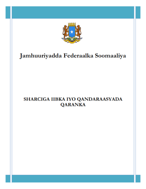 Legislation – SAI SOMALIA